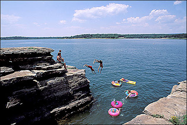 Greers Ferry Lake in the Arkansas Ozarks